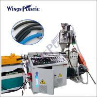 China Single Wall PP PE Corrugated Pipe Making Machine 5-63mm Diameter 45-120kg/h Output with Ceramic Screw Heating for sale