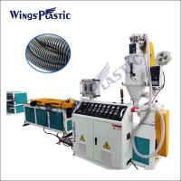 China Single Wall Pipe Extrusion Machine for PE/PVC/PA Corrugated Conduit with 4-200mm Diameter and 15-180kg/h Output for sale