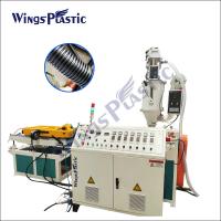 China Single Wall Pipe Extrusion Machine for PE/PVC/PA Corrugated Conduit with 4-200mm Diameter and 15-180kg/h Output for sale
