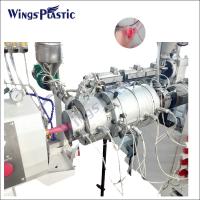 China Automatic PPR HDPE Pipe Making Machine with 16-110mm Diameter Range and 150-200kg/h Capacity for PP Fiber Reinforced Pipe Extrusion for sale
