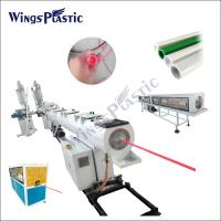 China Automatic PPR HDPE Pipe Making Machine with 16-110mm Diameter Range and 150-200kg/h Capacity for PP Fiber Reinforced Pipe Extrusion for sale
