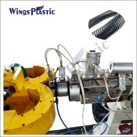 China High Speed Plastic PE PVC Corrugated Pipe Machine Single Wall Extrusion Line for sale