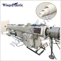 China UPVC PVC Pipe Making Machine Plastic Extruder 110mm 250mm Conical Twin Screw Extruder for sale