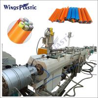 China HDPE PE Microduct Optical Cable Protection Casing Pipe Extrusion Making Machine Line 110KW for sale