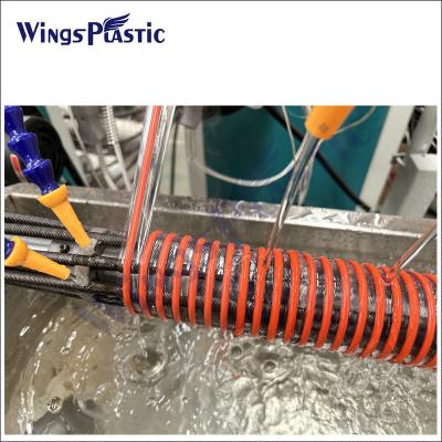 China Pvc Water Suction Hose Production Line Pvc Spiral Pipe Extrusion Line With Factory Price for sale