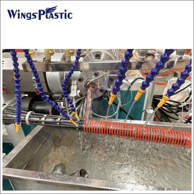 China Pvc Suction Hose Extrusion Line Spiral Reinforced Hose Production Line Pipe Extrusion Machine for sale