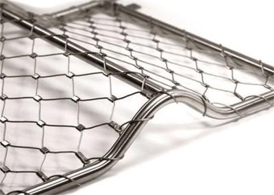 Cina Cavo Mesh Railing, pannelli pieni di AISI 316 della balaustra resistente del metallo del tempo in vendita