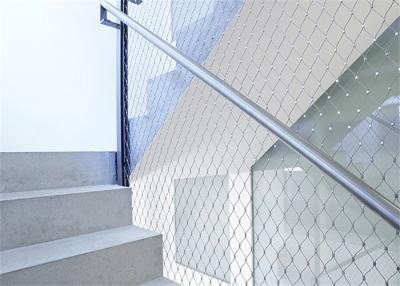 Cina Sicurezza di costruzione sottoposta a tensione che cattura con la rete la maglia di sicurezza del balcone 7×19 di acciaio inossidabile di 4.0mm in vendita