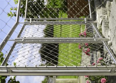 Cina La linea la corda Mesh Fencing di Inox X tende, getta un ponte sul recinto ultrasonico Mesh di acciaio inossidabile del bagno in vendita