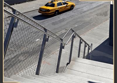 Cina Reticolato di sicurezza di Mesh Infill Hand Woven AISI della balaustra dell'inferriata del balcone per l'inferriata della scala in vendita