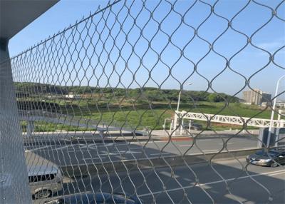 China Railing Stairs Stainless Steel Safety Net Ferruled , Black Oxide Balcony Safety Fence for sale