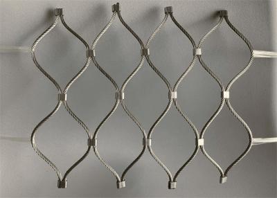China 316L Construction Rope Mesh Netting Lightweight Tensile Stainless Steel Safety Rope Net for sale