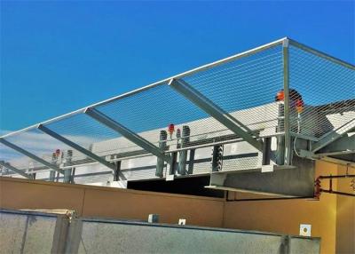 China High Tensile Helipad Safety Net Black Oxide / SS316 Airport Perimeter Fence for sale