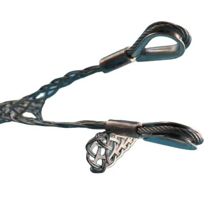 Cina I calzini resistenti delle prese di posa di un cavo del cavo del doppio occhio hanno galvanizzato gli acciai 6 - 320mm in vendita