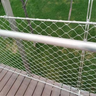 중국 물미 스테인리스강 와이어 로프 메시망 1.2 밀리미터 1.6 밀리미터 탄력적 판 레일 판매용