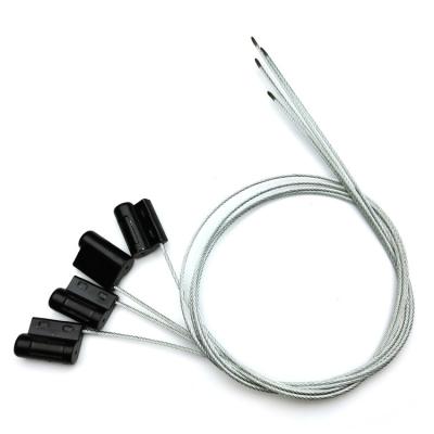 China Tamper Proof Pull Tight Zinc Alloy Container Door Lock Cable Seal Red 26.8*18.8*11 mm for sale