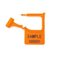 China Disposable Mini Plastic Seal Padlock with Laser Print and Average Weight of 0.972 g / pc for sale