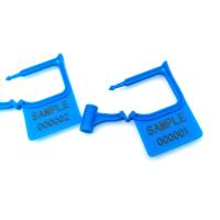 China Disposable Mini Plastic Seal Padlock with Laser Print and Average Weight of 0.972 g / pc for sale