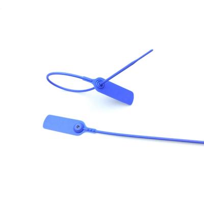 China Marking Area L 48*W 25 mm US-PS400R Indicative Security Truck Container Pull Tight Plastic Seal 400*25*6.4 mm for sale