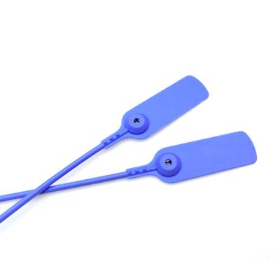 China Marking Area L 48*W 25 mm US-PS400R Indicative Security Truck Container Pull Tight Plastic Seal 400*25*6.4 mm for sale