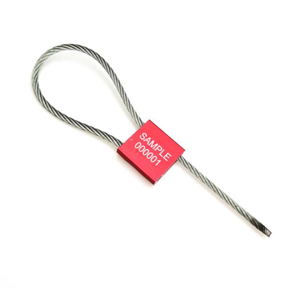 Quality 3.5mm Cable Diameter US-CC351 Aluminium Cable Transit Steel Seal Lock for Truck for sale