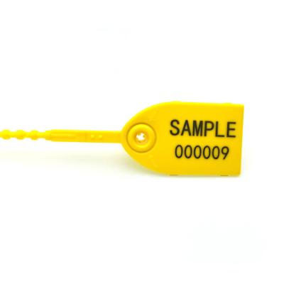 China 194 N 19.80 KG Tensile Strength 300mm Pull Tight Plastic Seal for Logistics Security for sale