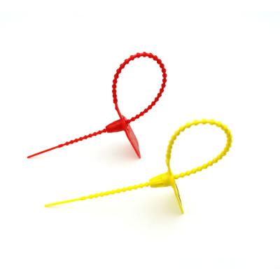 China 250*19*15.5 mm Pull Tight Sealing Plastic Bag Seal for Tamper Evident Protection for sale