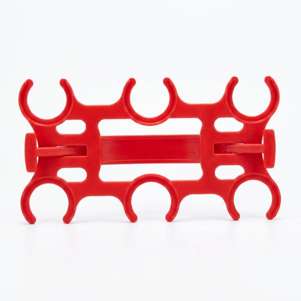 Quality HDPE Plastic 6 Pack Bottle Holder Plastic Milk Bottle Carrier Durable for sale