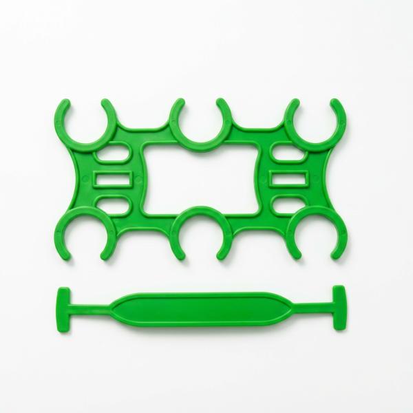 Quality HDPE Plastic 6 Pack Bottle Holder Plastic Milk Bottle Carrier Durable for sale