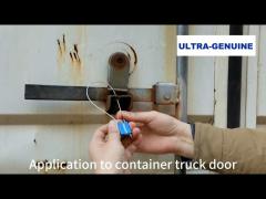 aluminium alloy cable seal with 1.5mm diameter and 4.03 kn tensile strength for secure logistics