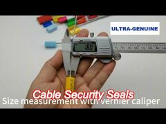 secure fuel tank with 1.80 mm diameter steel wire cable seal and 2.79 kn tensile strength pull tight