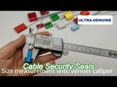 galvanized steel wire plastic cable seal with 1.53 kn tensile strength and pull tight locking