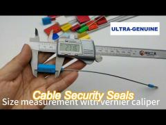 2.8 kn tensile strength laser printed us-cc182a fixed length container truck cable security seal
