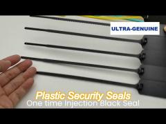 300mm length plastic security seal with 398 n tensile strength and pull tight sealing