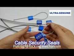 us-cc301 iso security cargo cable seal with 5.67 kn tensile strength and pull tight locking