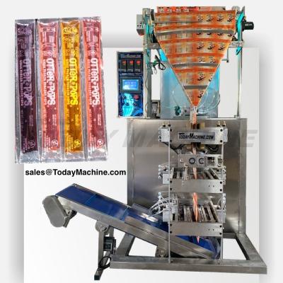 China Automatic Multi Lanes Liquid Sachet Packing Machine 4 Side Seal Packaging Machine for sale