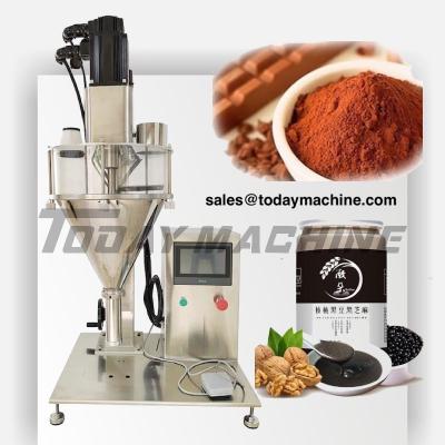 China Semi-Automatic Auger Filling Wheat Flour Protein Milk Powder Filling Machine for sale