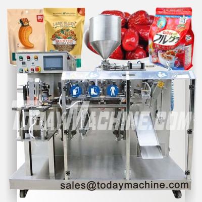 China Automatic Snack Food Potato Chips Dry Fruit Powder Liquid Pre-Made Zipper Pouch Packing Machine for sale