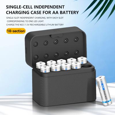 China 1.5V AA Rechargeable Lithium Battery Charger Kit with 1000+ Charging Cycles, Eco-Friendly and Explosion-Proof Technology for sale