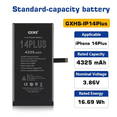 China Standard Capacity 4325mAh Rechargeable Battery for iPhone 14Plus with 2000 Cycle Times and Built-in Protection Circuit for sale