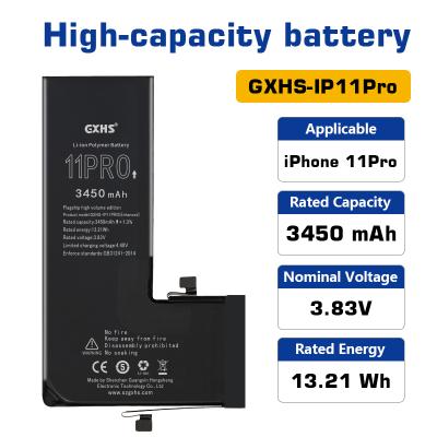 China 3450mAh iPhone 11 Pro battery with stable voltage and OEM/ODM customization options for sale