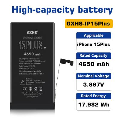 China For iPhone 15 Plus with a high-capacity battery of 4650mAh. Safe and stable, supporting OEM/ODM customization. for sale