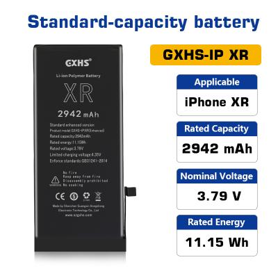 China 2942mAh Standard Capacity Rechargeable Battery For iPhone XR with Original-Specification and Plug-and-Play Design for sale