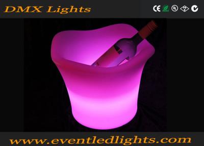 China Gardens And Outdoors Pink Led Ice Bucket Rechargeable For Wine IP65 - 67 for sale
