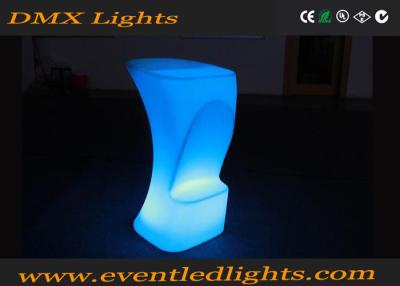 China PE material Led Light Chair , club lounge illuminated chair for events for sale