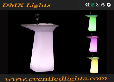 中国 携帯用屋外のプラスチックは Leds が付いているつけられた低い小テーブルを照らします 販売のため