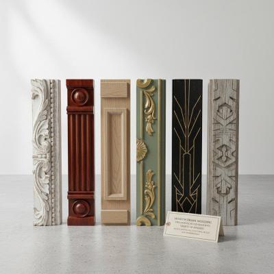 China Window Frame Moulding Ornamental Wood Moulding Variety of Finishes to Match Diverse Architectural Styles and Preferences for sale