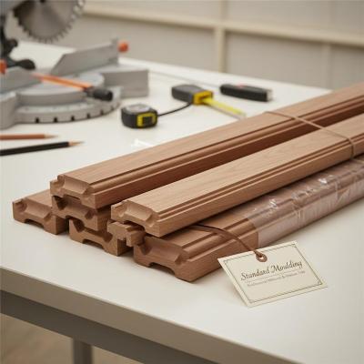 China Smooth Texture Fancy Wood Moulding Standard Moulding Ideal for Professional Millwork and Interior Wood Trim Applications for sale