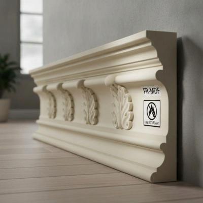 China Elegant Window Casing Moulding Water-based Primed Wood Trim Window Frame Decoration Protection for sale