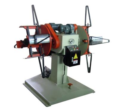 China Motorized Double Steel Coil Uncoiler Machine With Drive Motor for sale